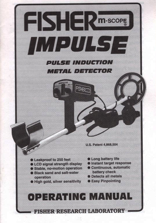 Fisher Impulse Detector Instruction Manual – AU Engineering Inc